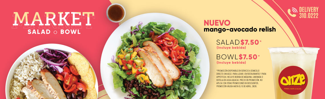 ONZE | Paninis - Soups - Salads